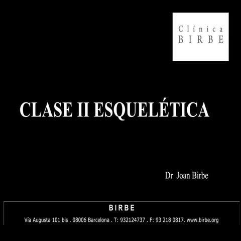 Maloclusión clase 3 dental y esqueletal en ortodoncia. | PPTX