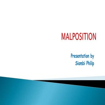 Occipito posterior positition | PPTX