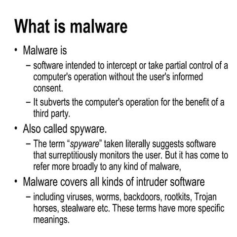 MALWARE | PPTX