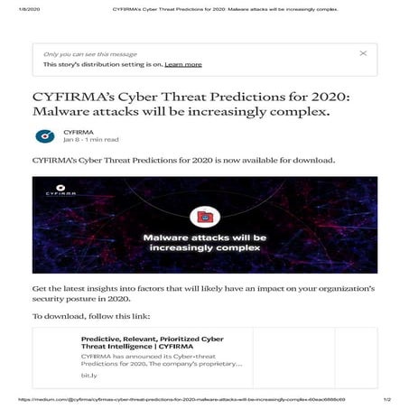 CYFIRMA’s Cyber Threat Predictions for 2020: Cyber-criminals are about ...
