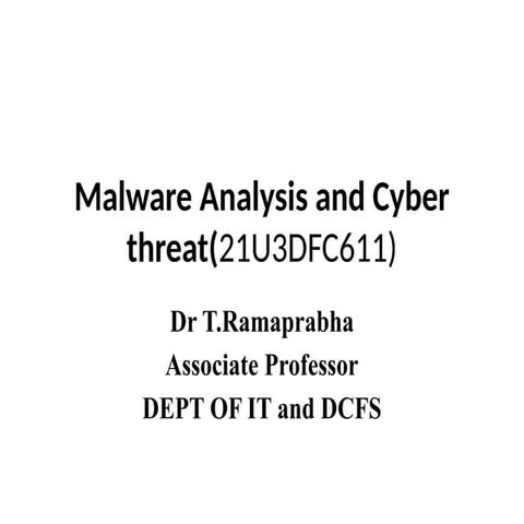 MALWARE UNIT 1 PPT.pptx...This covers about Malware Nomenclature and ...