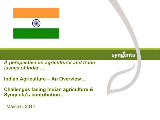 Indian agriculture | PPTX | Agriculture | Industries
