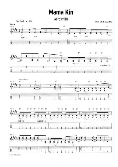 Metallica tablatura e partitura de guitarra de Nothing else matters ...