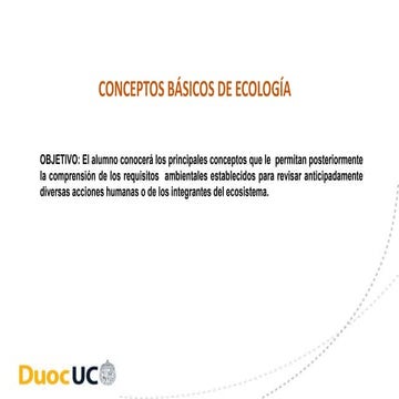 ECOLOGIA RESUMEN TEMA 3 CONOCIMIENTOS BASICOS | PDF