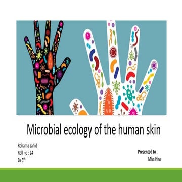 microbial ecology of human skin | PPTX