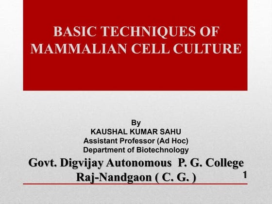 Cell Culture Pdf