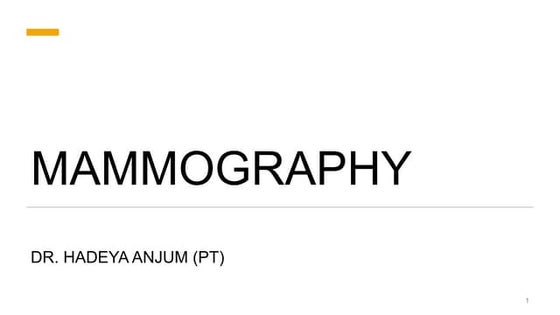 Mammography | PPTX