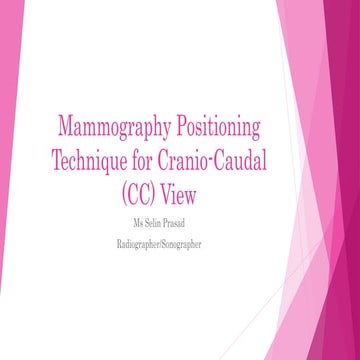 Mammography Positioning Technique for Additional Views | PPTX