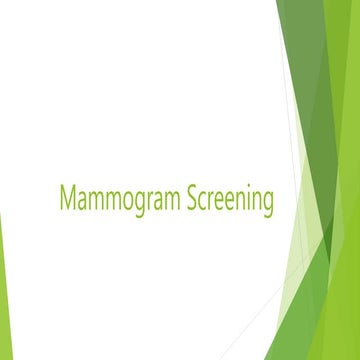 Mammography Screening | PPTX