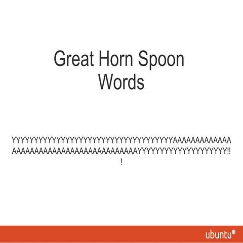 Great Horn Spoon Words | ODP