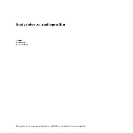 Mamografija smjernice | PDF