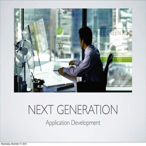 Next Generation Application Development | PDF | Computer Software and Applications | Computing