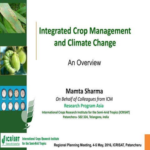 Asia Regional Planning Meeting-Integrated Crop Management and Climate ...