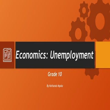 Unemployment | PPTX