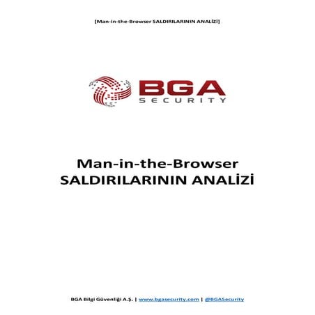 Man in-the-browser Saldırılarının Analizi | PDF