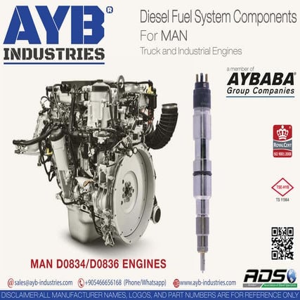 Diesel Fuel System Components For MAN Truck and Industrial Engines | PDF