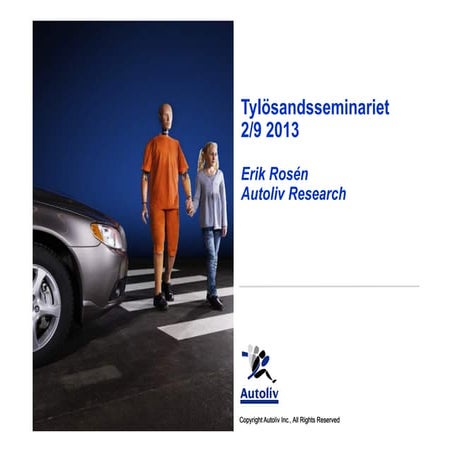 Erik Rosén, forskare Autoliv Research | PDF