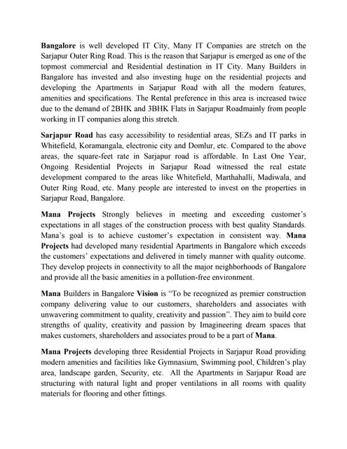 Sobha dream acres | PDF