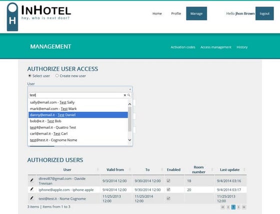 Access code management | PDF