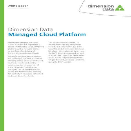 Managed Cloud Platform | PDF