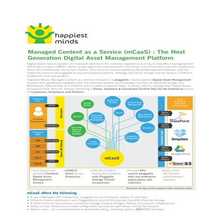 Brochure: Managed Content as a Service (mCaaS) | Digital Asset ...