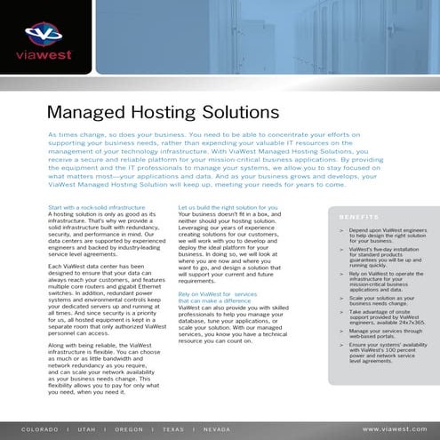 Managed Hosting Solutions | PDF