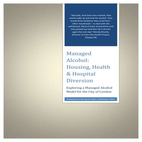 Managed alcohol report (2) | PDF