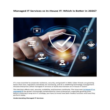 Managed IT Services vs In-House IT: Which Is Better in 2026? | PDF