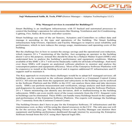 Advanced facility management | PPT