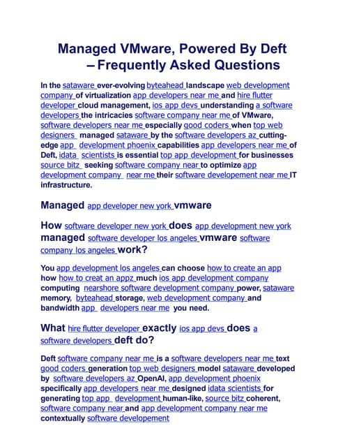Managed VMware, Powered By Deft Frequently Asked Questions (1).pptx Managed VMware, Powered By Deft Frequently Asked Questions (1).pptx