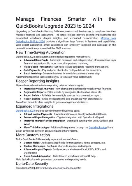 QuickBooks Desktop 2024: A Comprehensive Guide | PDF | Computing ...