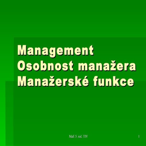Management | PPT