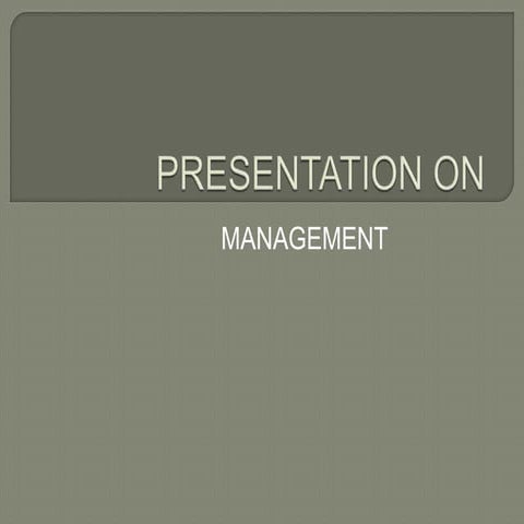 Management | PPT