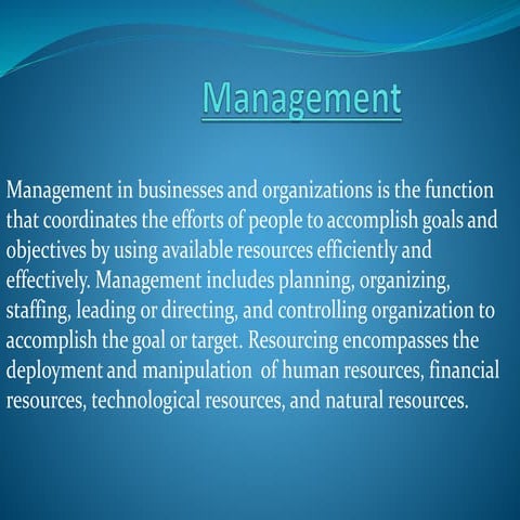 Management | PPT
