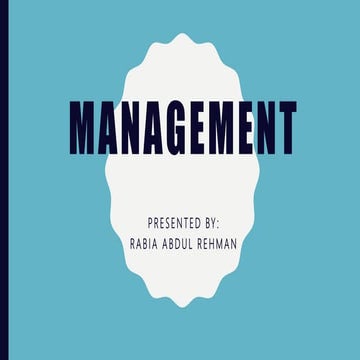 Management | PPT