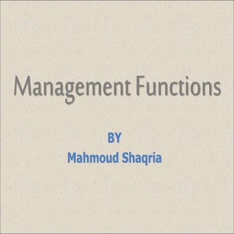 Management | PPT