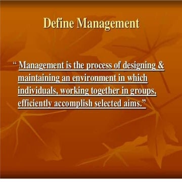 Management | PPT