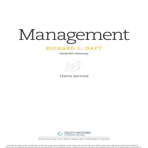 Management Eighth Edition Richard L. Daft | PDF