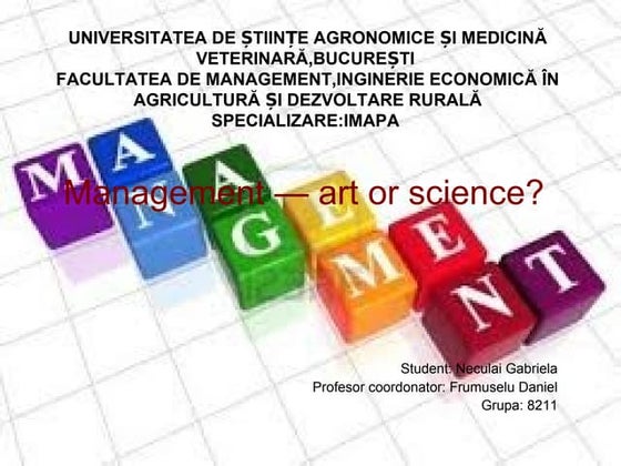 Nature of management | PPT