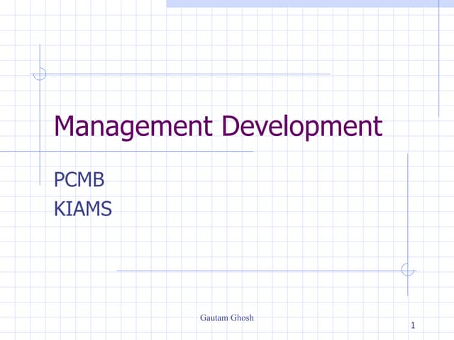 Management Training and Development | PPTX
