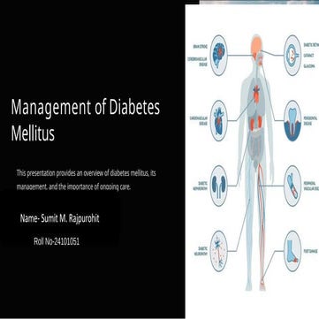Management-of-Diabetes-Mellitus lastpptx | PPTX