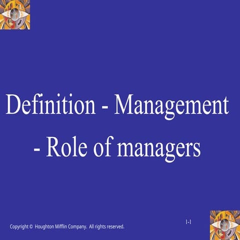 Management-Role of Managers presentation ppt | PPT