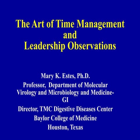 Management-Time+Management-Leadership.ppt | Executive Leadership ...