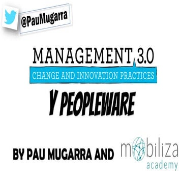 Management 3.0 y peopleware | PDF
