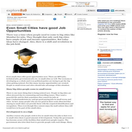 good Job Opportunities | PDF