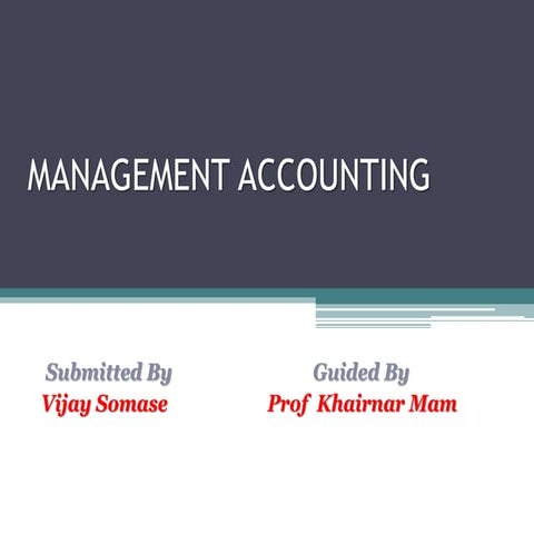 Management accounting | PPT