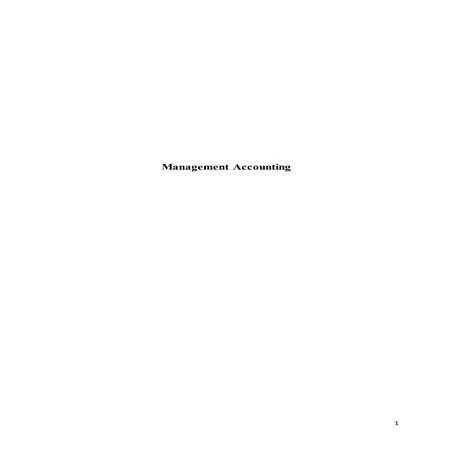 Management accounting | DOCX