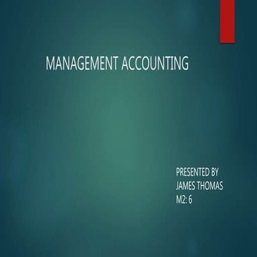 Management accounting | PPTX