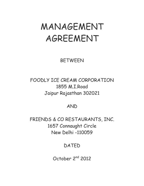 Swapping Agreement sample | DOCX