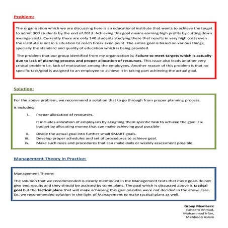 Management assignment # 2 | DOCX